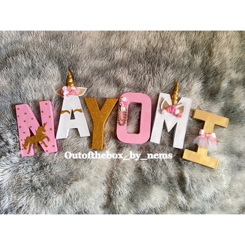 Unicorn Themed Letter Standee | Shopee Philippines