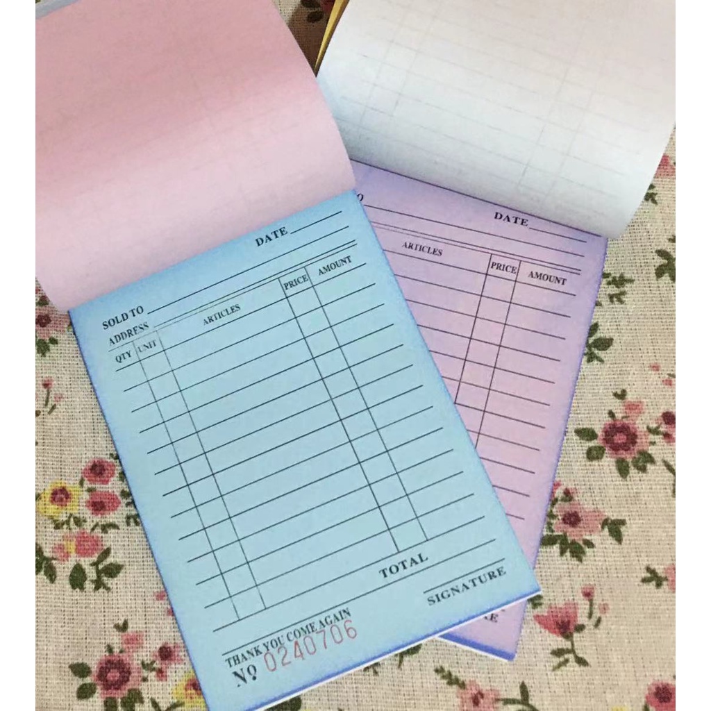 Triplicate 60pages 3in1 (20X3 COPY) Sold to Receipt Resibo carbonized ...