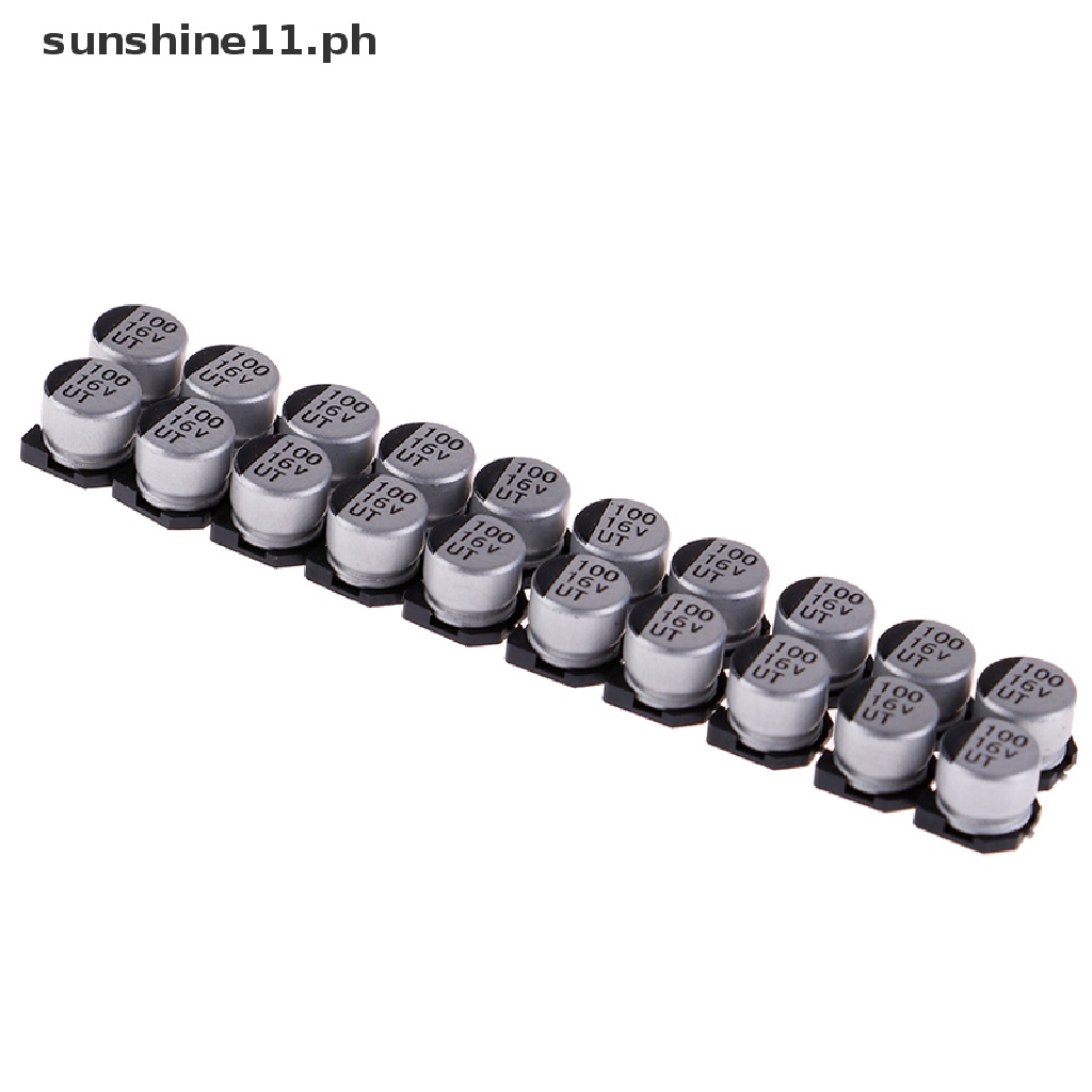 sunshine 20 pcs SMD electrolytic capacitors with specifications of 6*5 ...