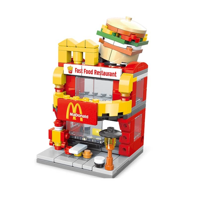 Lego Building Blocks Street View Mini Building Store Building Assembled ...