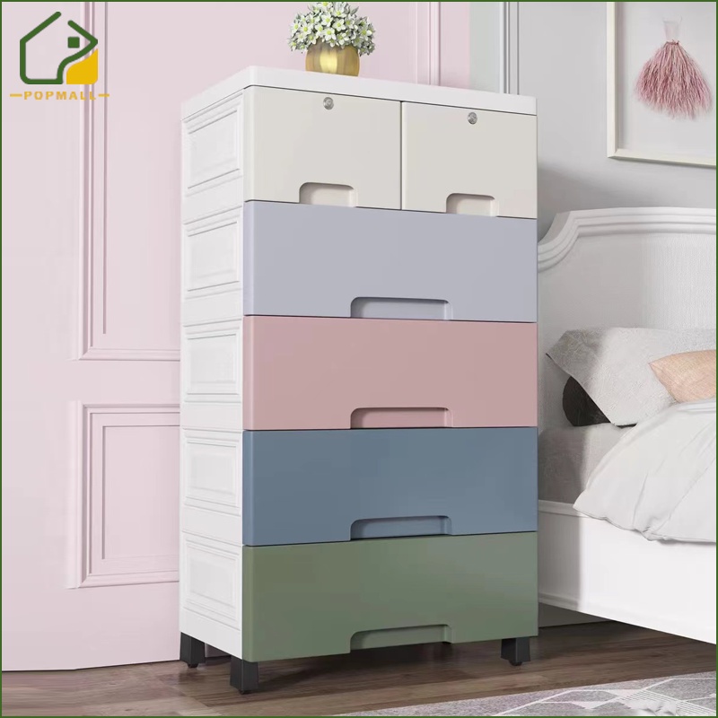 Cabinet wardrobe Drawer storage Plastic cabinet Storage megabox clothes ...