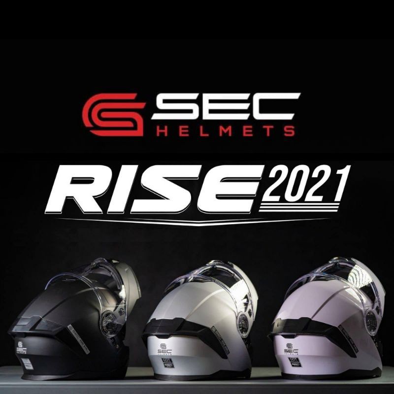 SEC RISE modular helmet with free smoked lens | Shopee Philippines