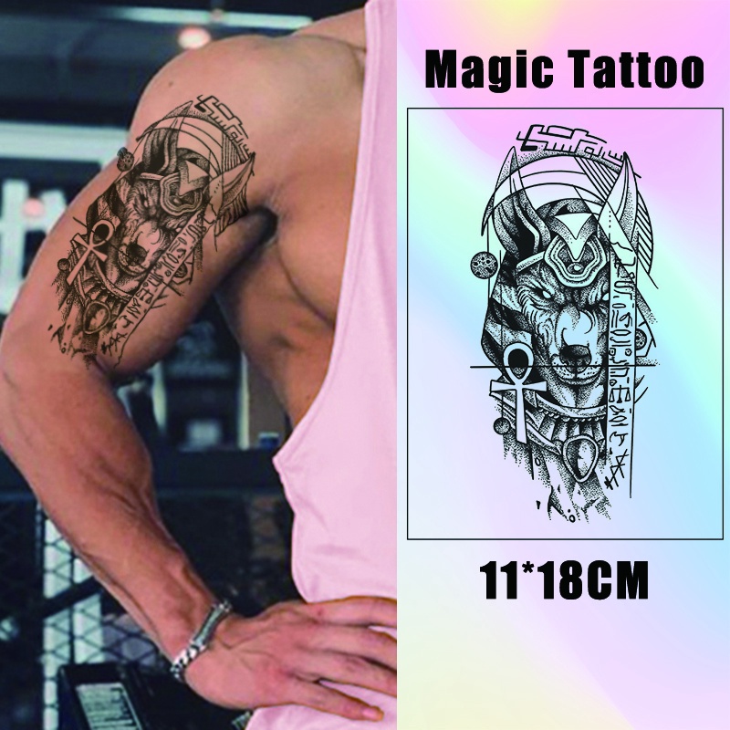 【SUN】Tattoo Sticker Waterproof Long Lasting for Men Magic Tattoo Fake ...