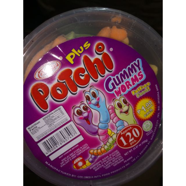 Potchi Gummy Worms (120pcs.) | Shopee Philippines