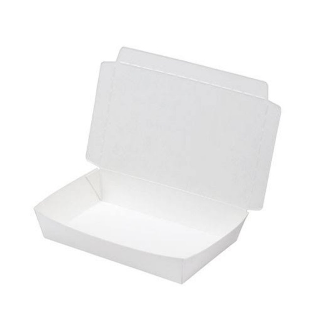 100PCS SPAGHETTI BOX PLAIN WHITE AND SILVER BROWN | Shopee Philippines
