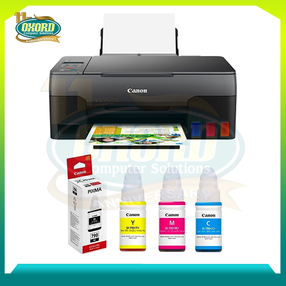 Canon PIXMA G3020 Easy Refillable Ink Tank, Wireless AlI-in-One Printer ...