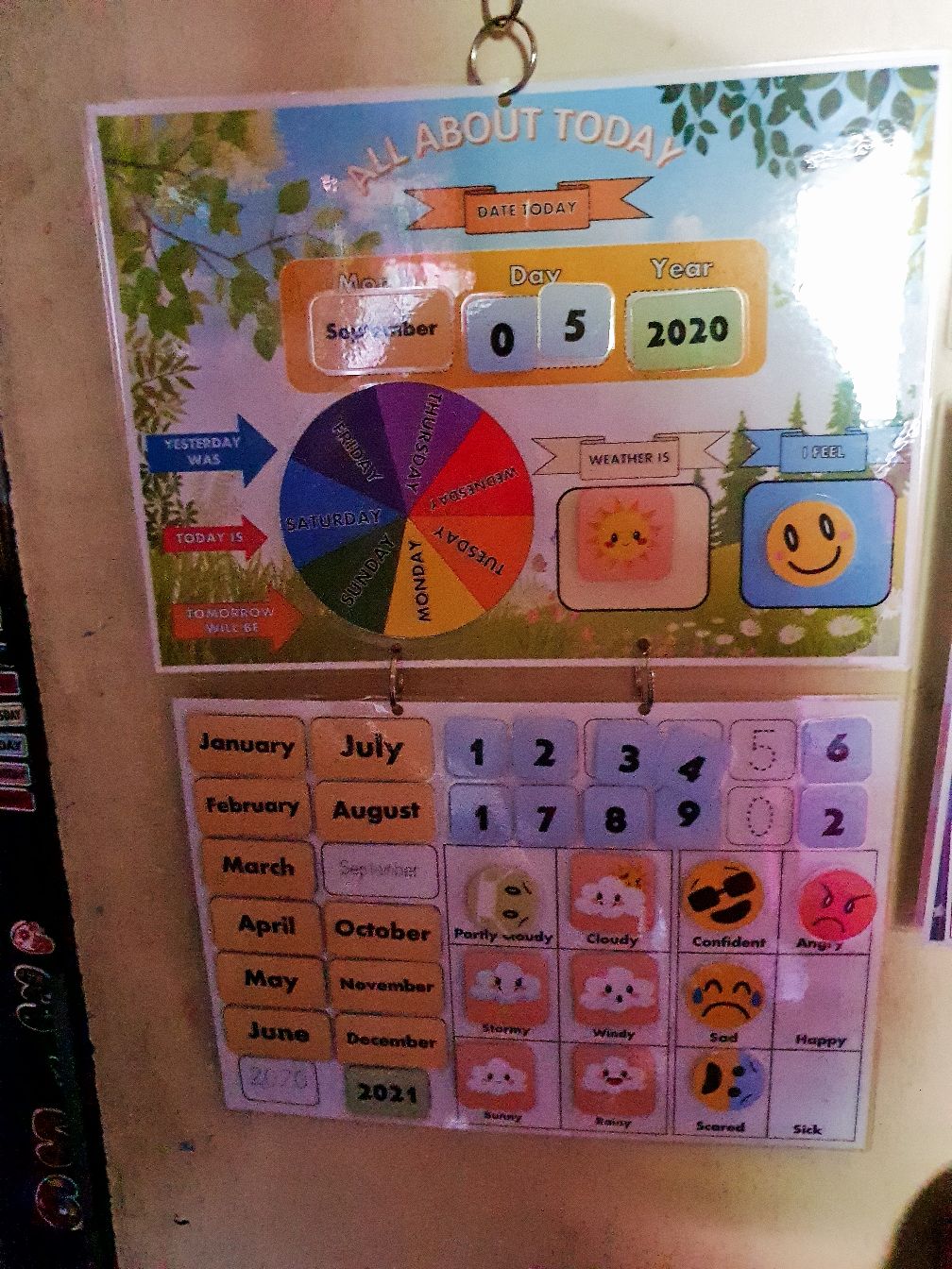 All about today / Date and Weather / Daily Calendar Chart | Shopee ...