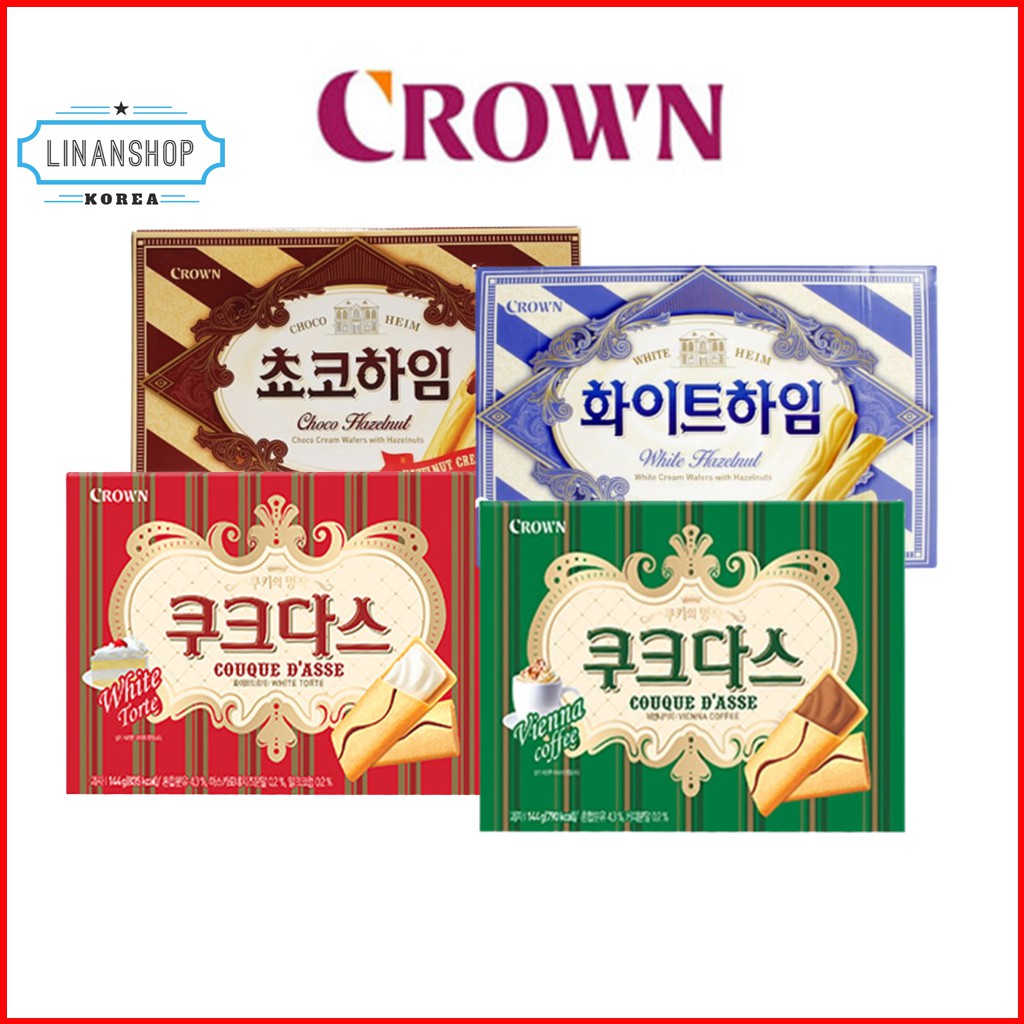 KOREA [CROWN] Chocolate Heim, White Heim 2 Types, Couque Dasse 2 Types ...