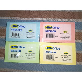 HBW Paper Sticky Notes Pastel Colors | Shopee Philippines