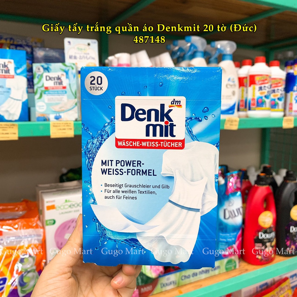 Denkmit Clothes Bleaching Paper 20 Sheets (Germany) | Shopee Philippines