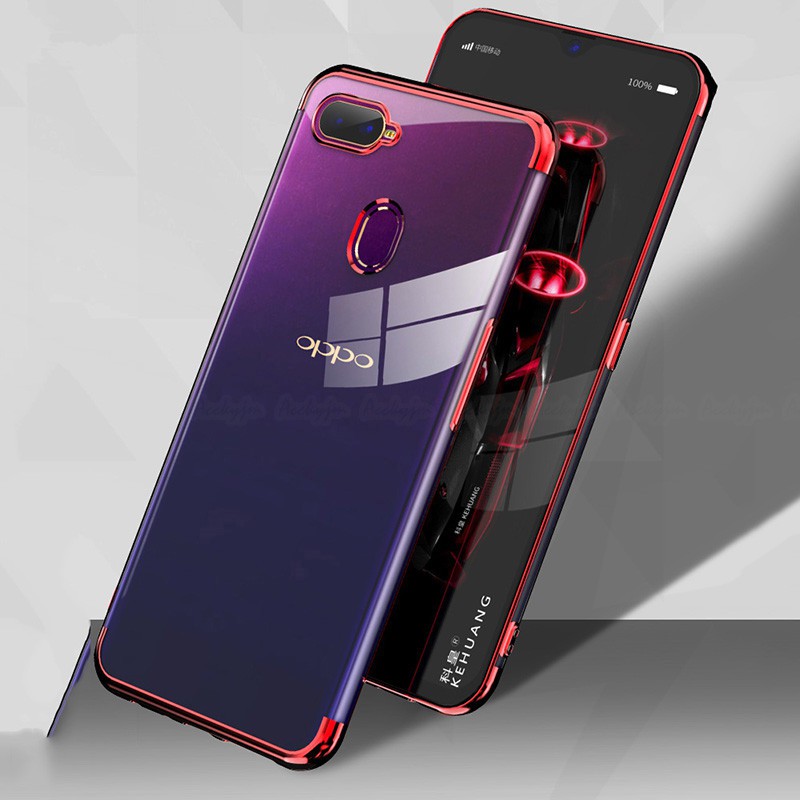 Luxury Plating Tpu Full Protection Silicon Soft Phone Case For Oppo A3s