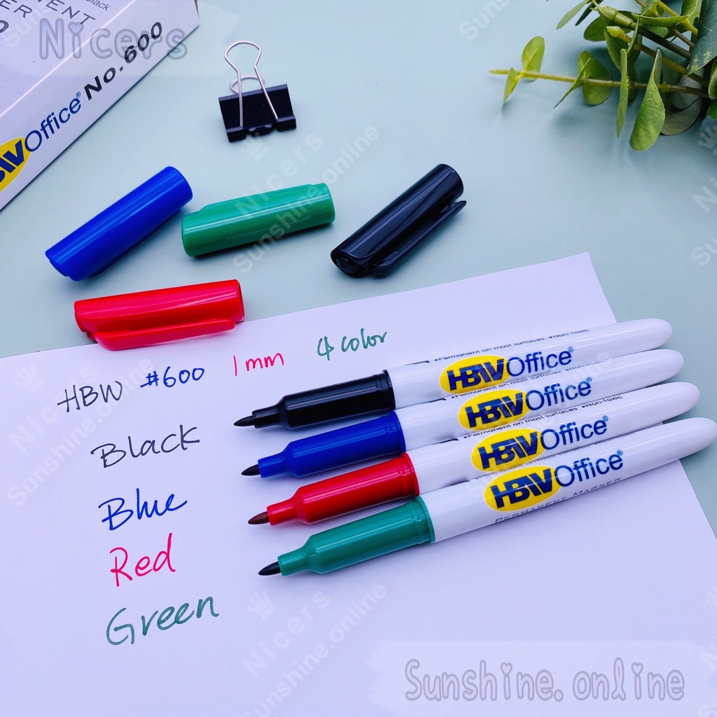 Permanent Marker Pentel Pen 1PC Original HBW #600 Marker 1mm | Shopee ...