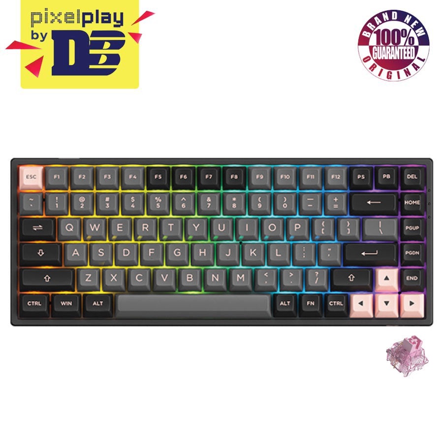 Akko Black & Pink 3048B Plus Mechanical Keyboard (Akko CS Jelly Pink ...