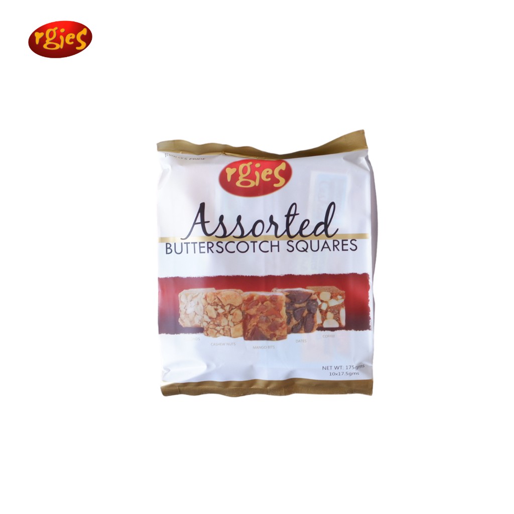Rgies Assorted Butterscotch Squares 175g (10Pieces/Pack) | Shopee ...