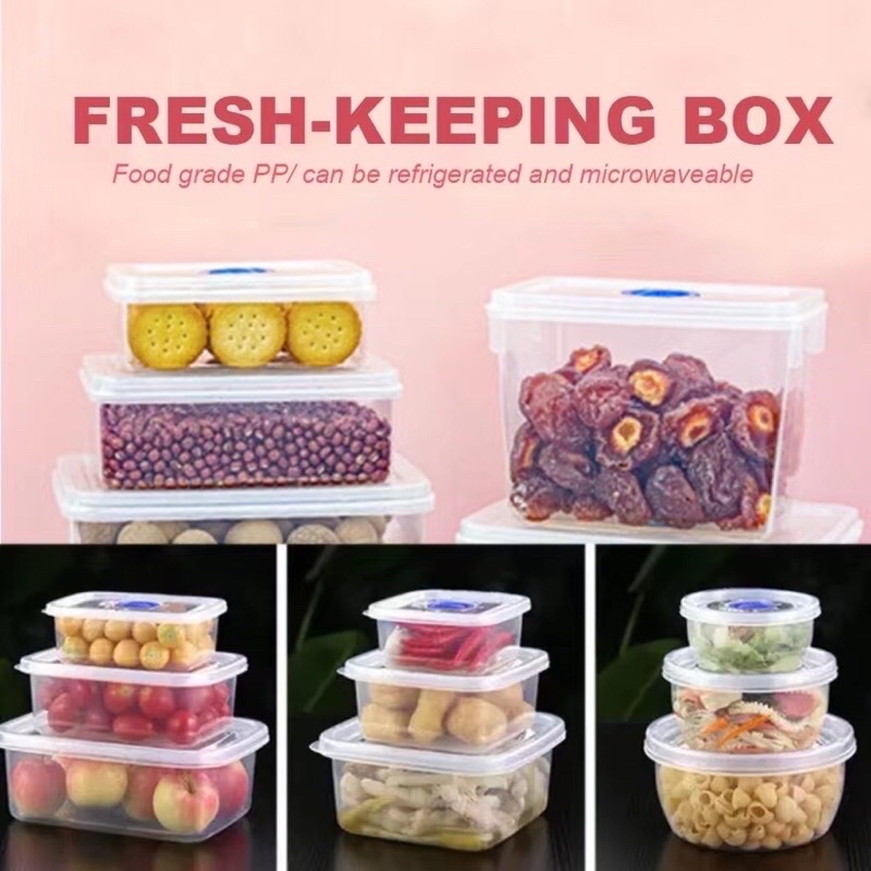 Fresh Keeping Box Food Plastic Container Microwavable & refrigerated ...