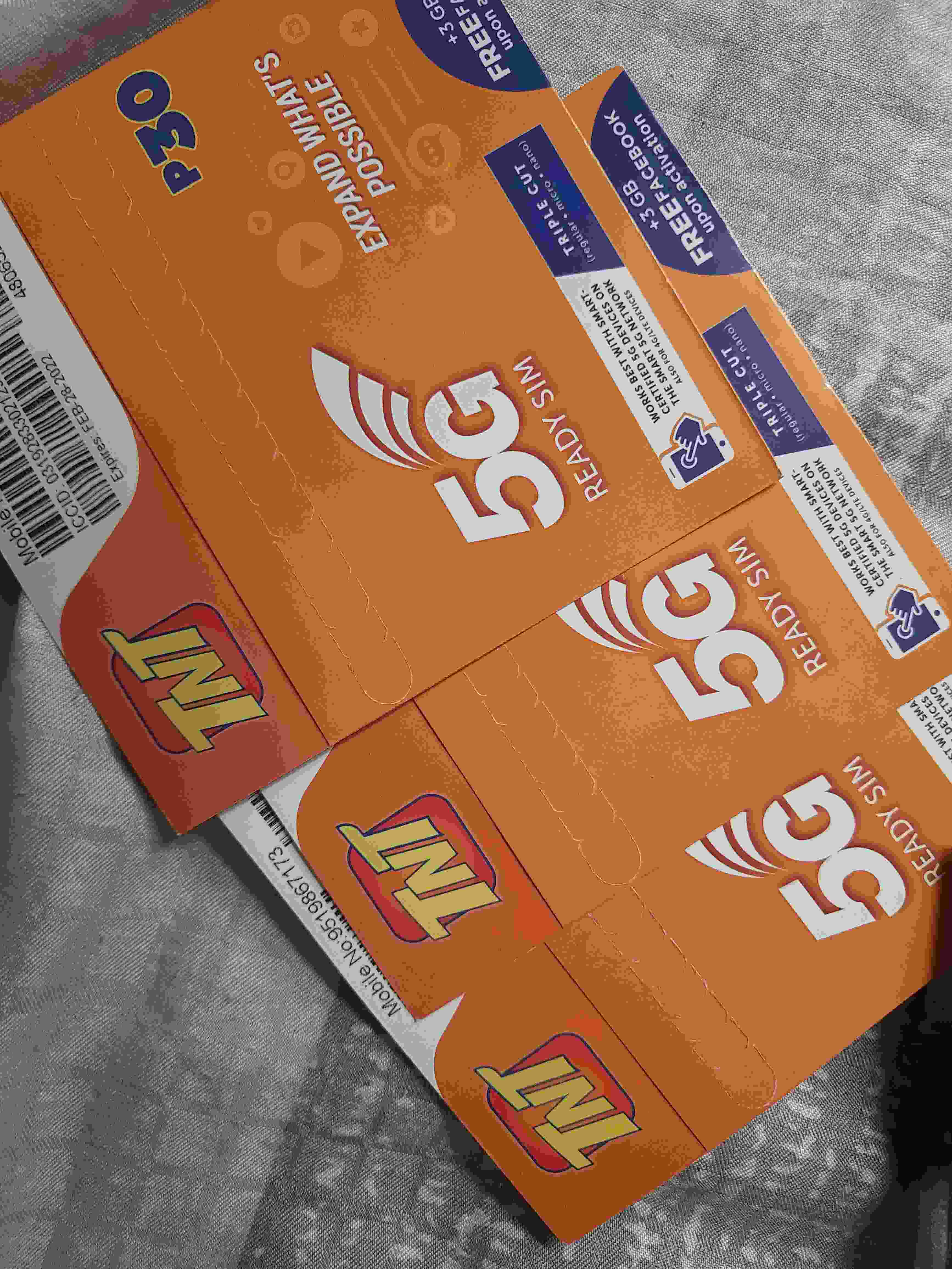 TNT 5G Ready Sim Triple Cut Brand New Fresh With Free 3GB Data Facebook ... TNT 5G Ready Sim Triple Cut Brand New Fresh With Free 3GB Data Facebook ...
