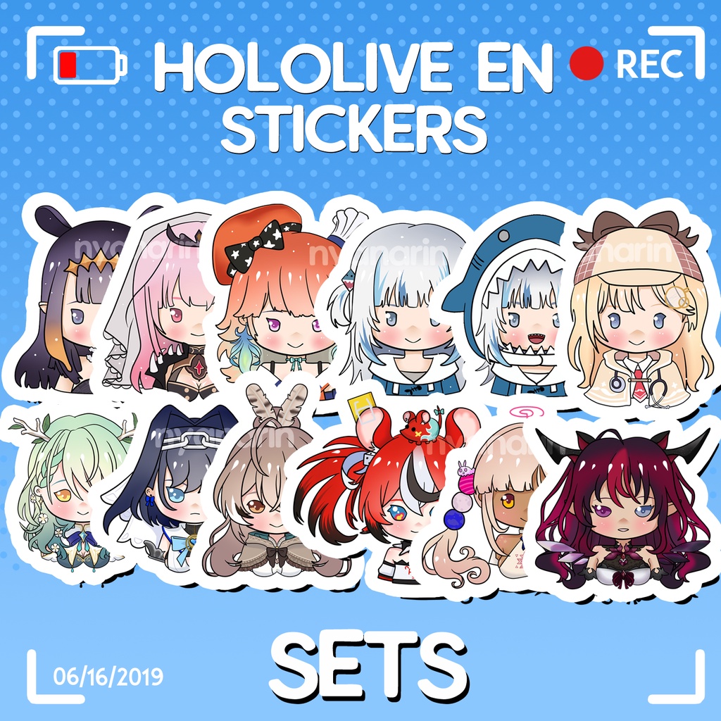 Hololive EN Sticker Sets | Shopee Philippines