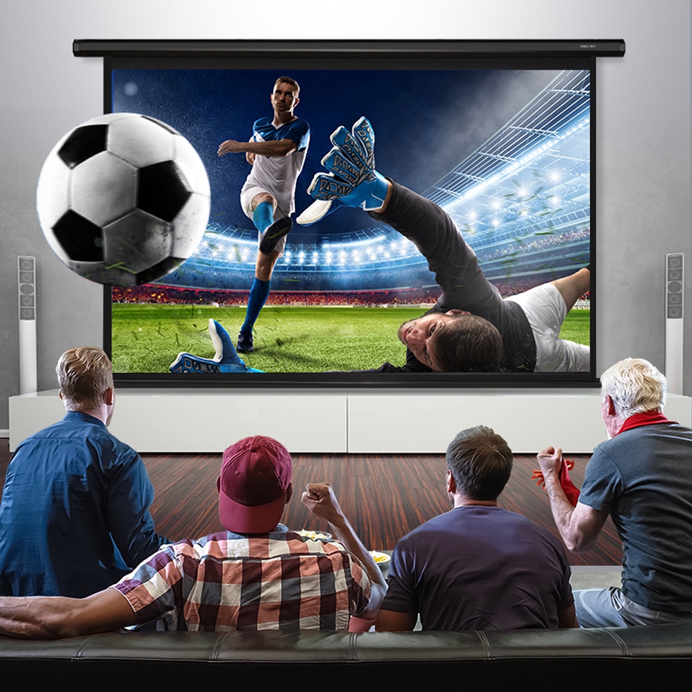 Deli 4K portable Projector Screen Home Folding Soft Screen Projector TV ...