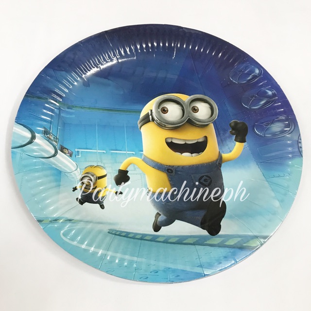 10pcs (9") Minions Paper Plates | Shopee Philippines