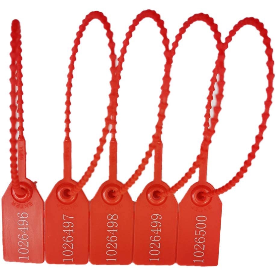 100PCS Security Seal Tag Disposable Self-Locking Security Seal Cable ...