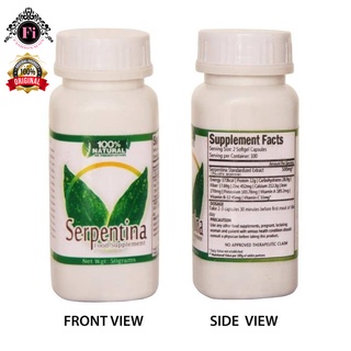 Authentic Serpentina Supplement Capsules 500mg Bottle of 100 | Shopee ...