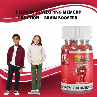 Authentic Dr. Vita DHA Kids with B- vitamins Helps in developing memory function •Brain booster ...