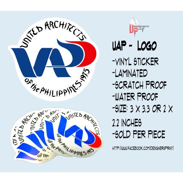UAP - United Architects of The Philippines Sticker, Water Proof, Fade ...
