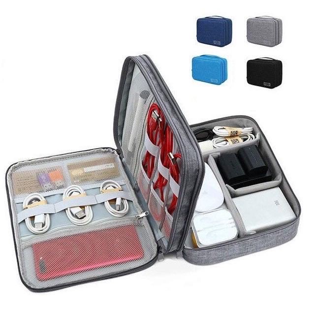 Electronic Organizer, Double Layer Travel Gadget Storage Bag #COD ...