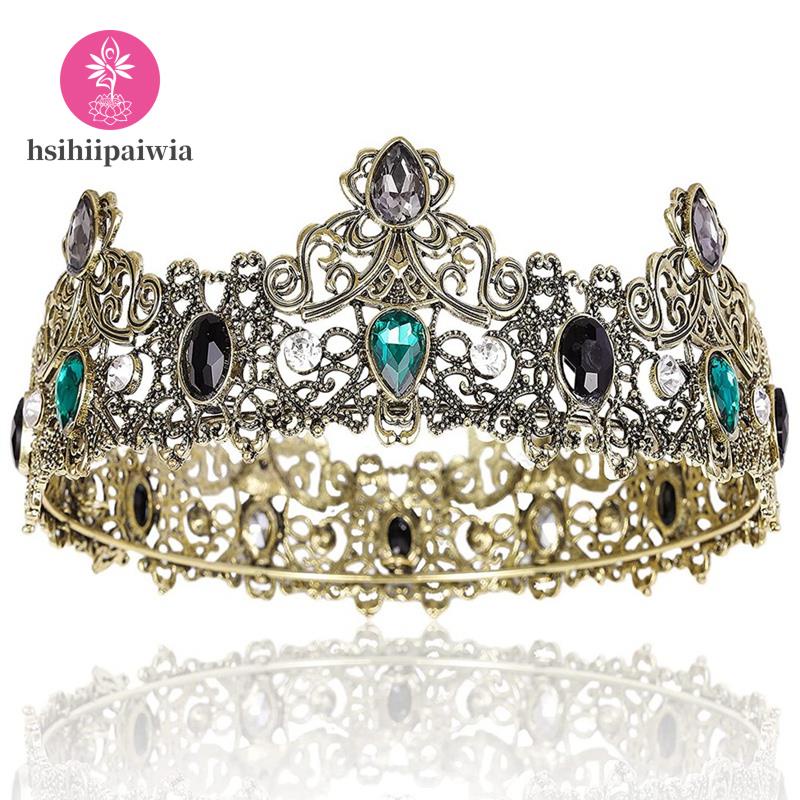 King Crowns for Men Metal, Vintage Full Royal King Crowns | Shopee ...