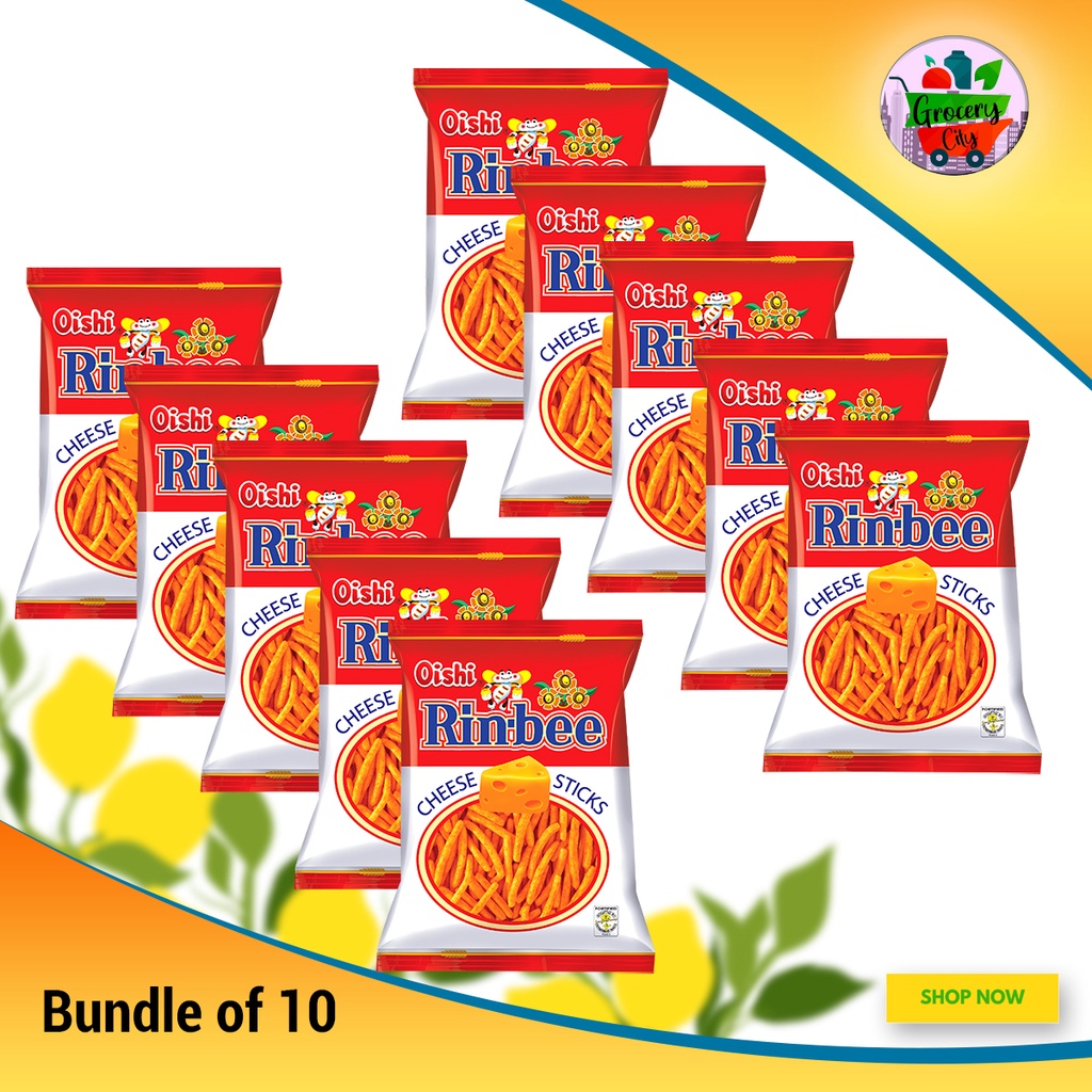 Grocery City Oishi Rinbee Cheese Stick 24gx10 Bundle of 10 | Shopee ...