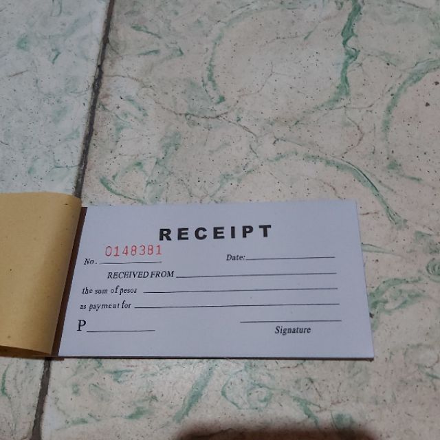 Official Receipt with duplicate | Shopee Philippines
