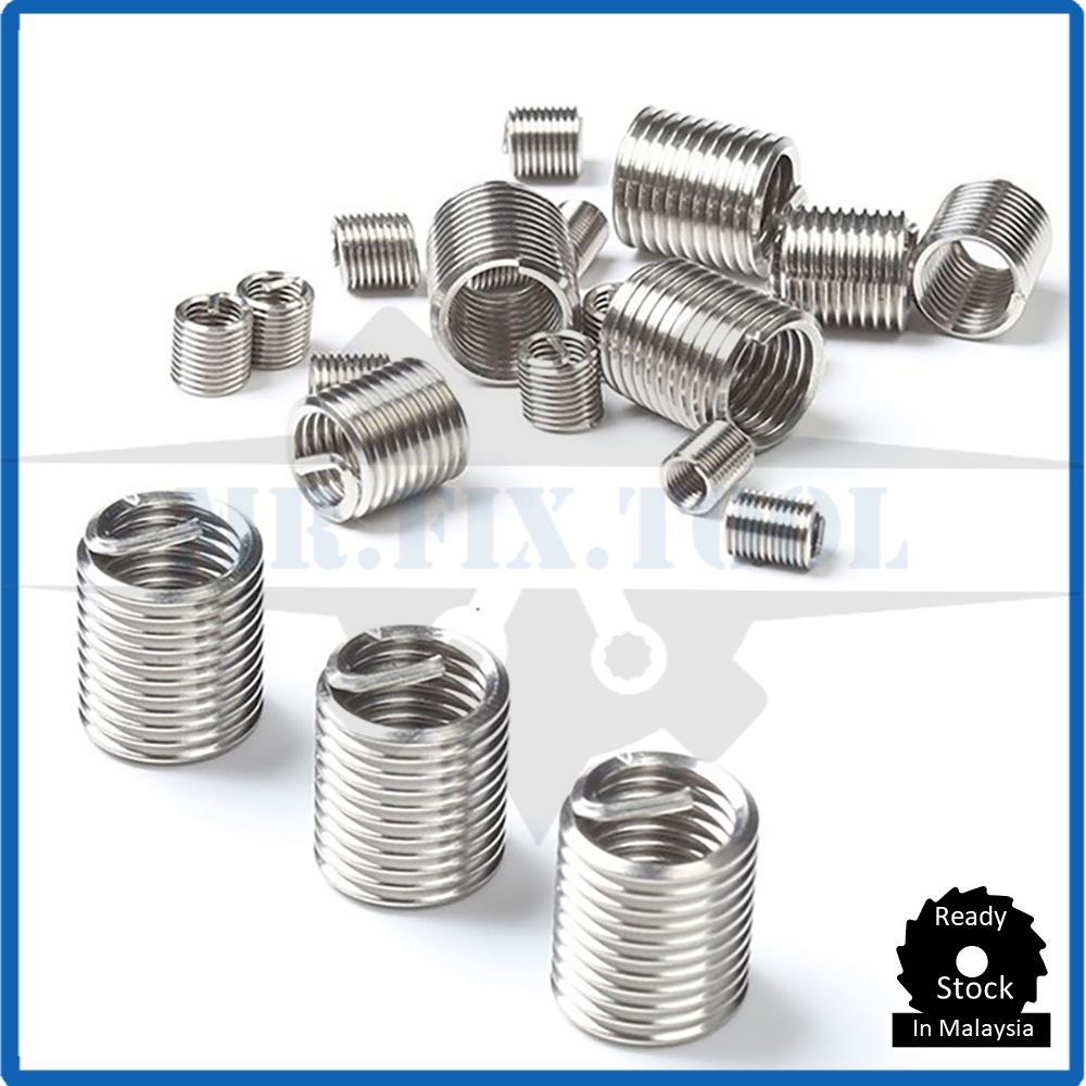 Helicoil Threaded Insert M5/M6/M8/M10/M12 Stainless Steel Thread Repair ...