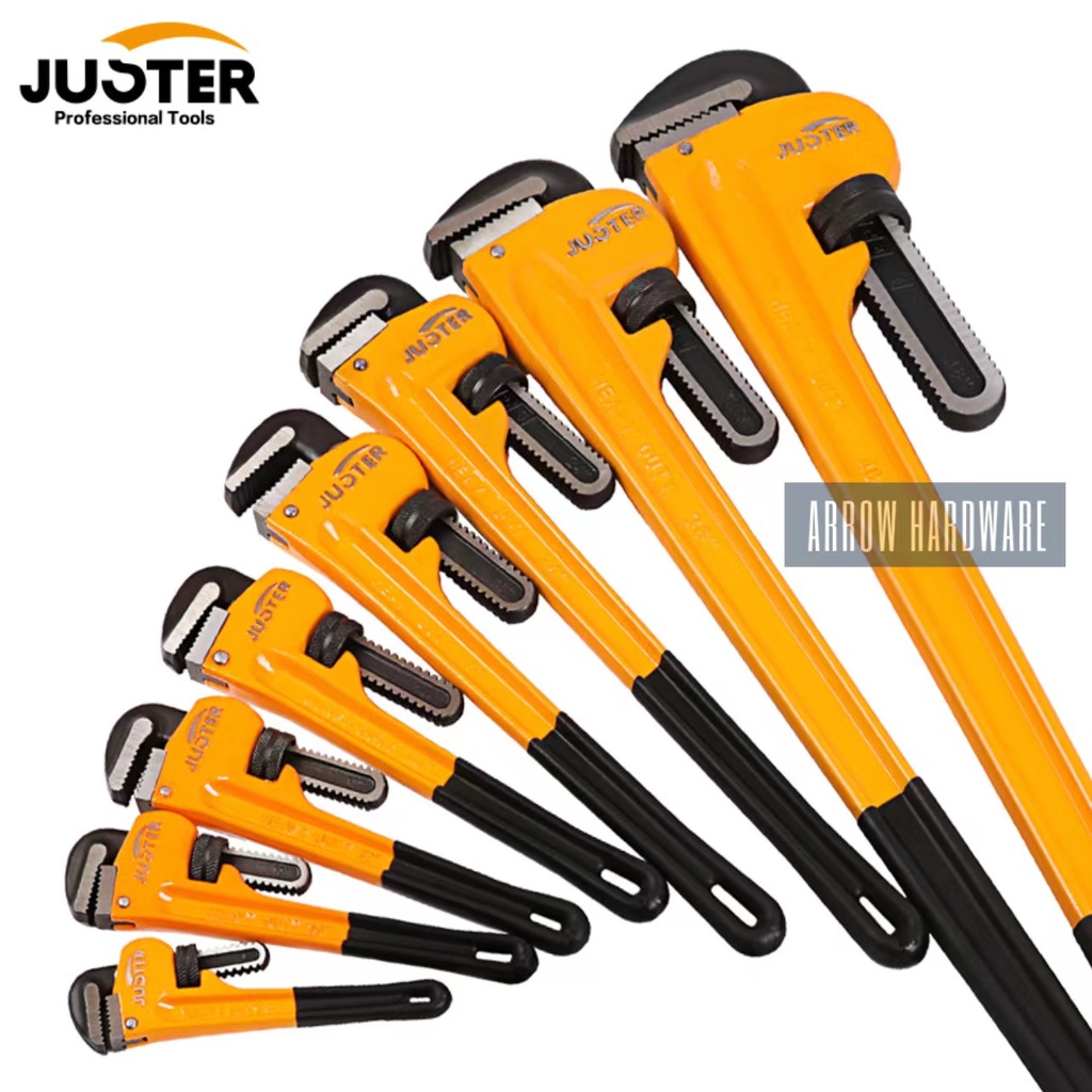 JUSTER Heavy Duty Pipes Wrench (8" | 10" | 12" | 14" | 18" | 24" | 36 ...