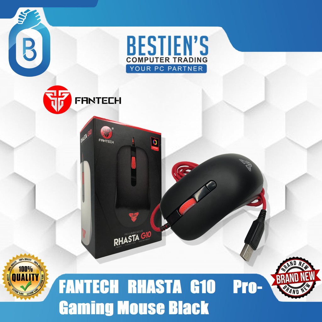 FANTECH RHASTA G10 Pro-Gaming Mouse Black | Shopee Philippines