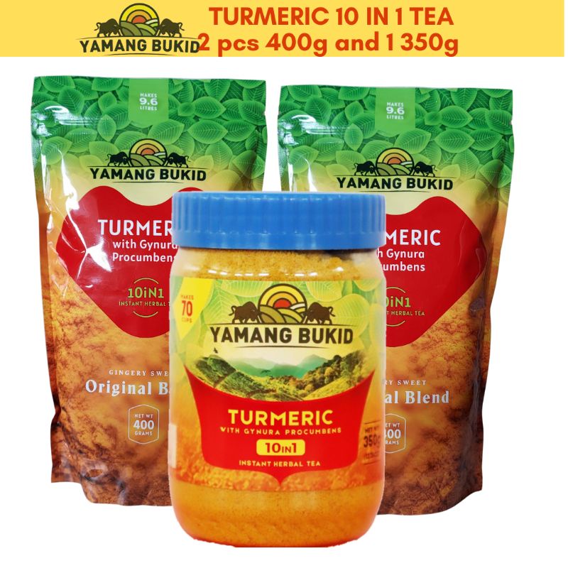 Yamang Bukid Turmeric 10 In 1 Tea (2 Pcs 400g And 1 Pc 350g) | Shopee ...