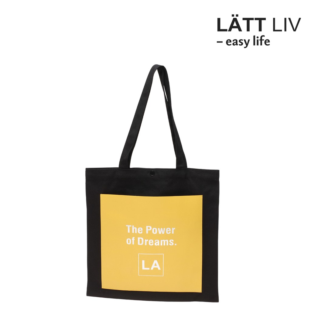 LATT LIV Canvas Tote Bag with Pockets | Shopee Philippines