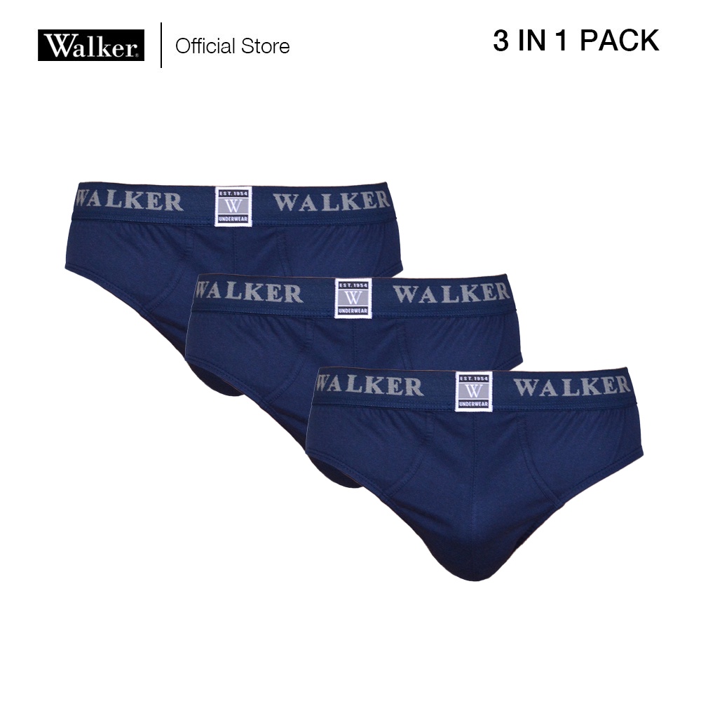 Walker Organic Cotton USA Men's Signature Underwear Brief in Navy Blue ...