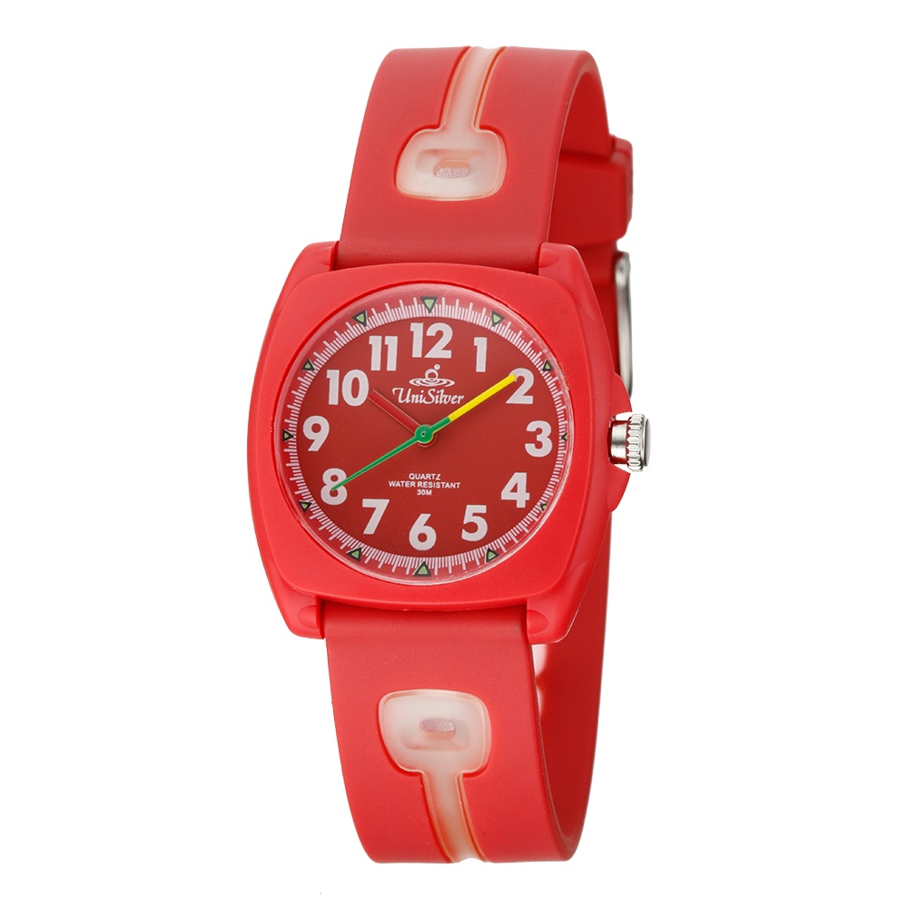 UniSilver TIME ICONIQ SPHERE Women's/Kids Analog Red Rubber KW2399-2244 ...