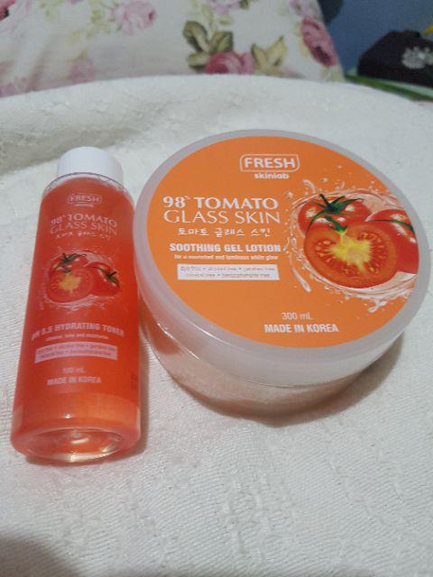 Fresh Skinlab Tomato Glass Skin Soothing Gel Lotion (300ml) | Shopee ...