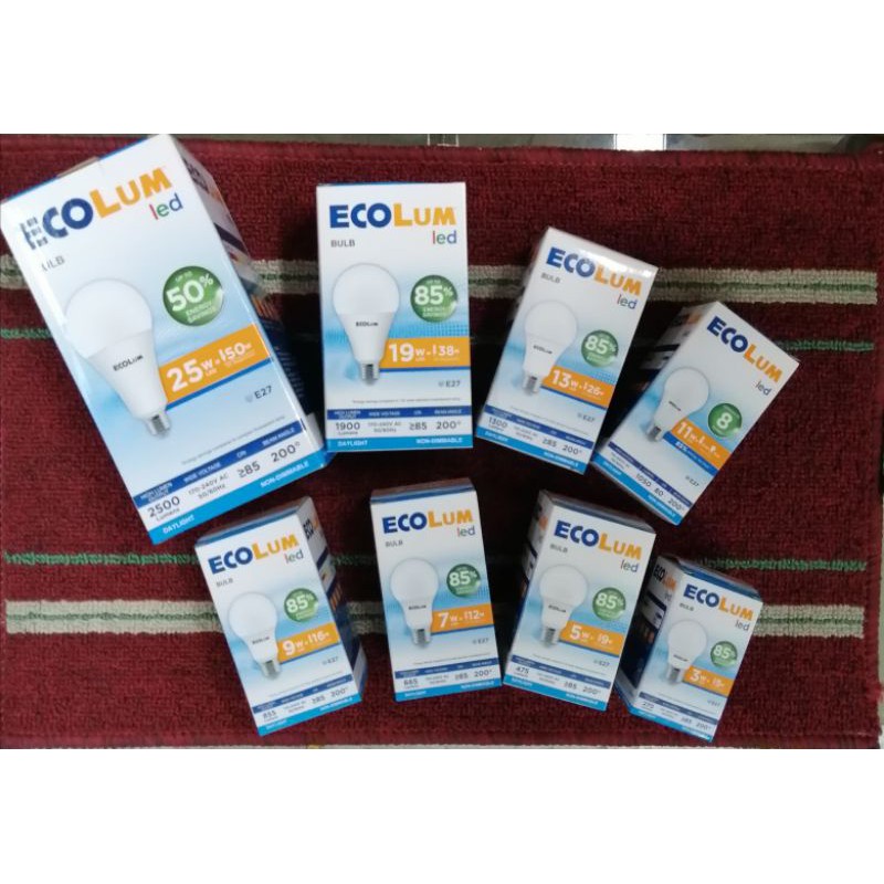 ECOLUM LED Bulb Daylight / Warm White (3 ,5 ,7 ,9 ,11 ,13, 15 watts ...