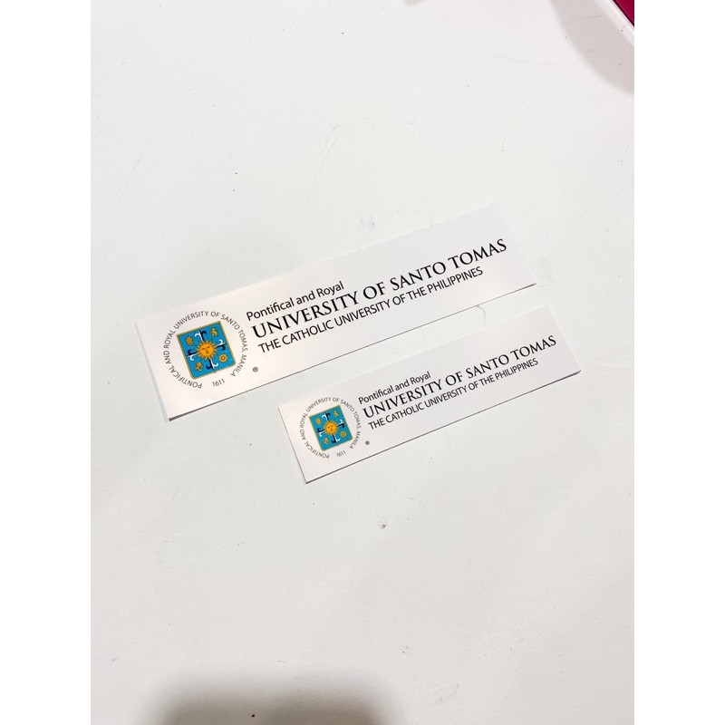 Brand New Custom Waterproof University of Santo Tomas Sticker Bar UST ...