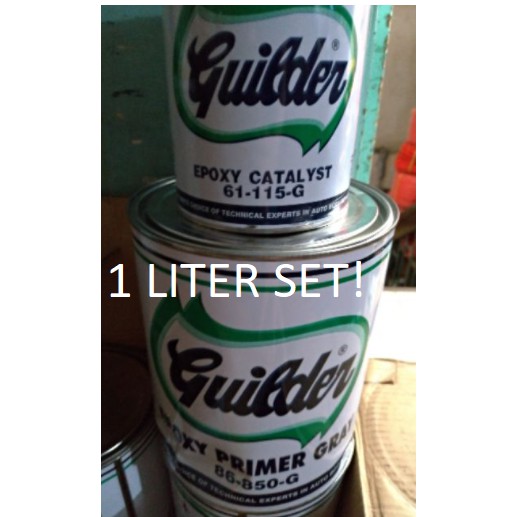 Guilder Epoxy Primer Gray With Catalyst 1 Liter Set SMALL | Shopee ...