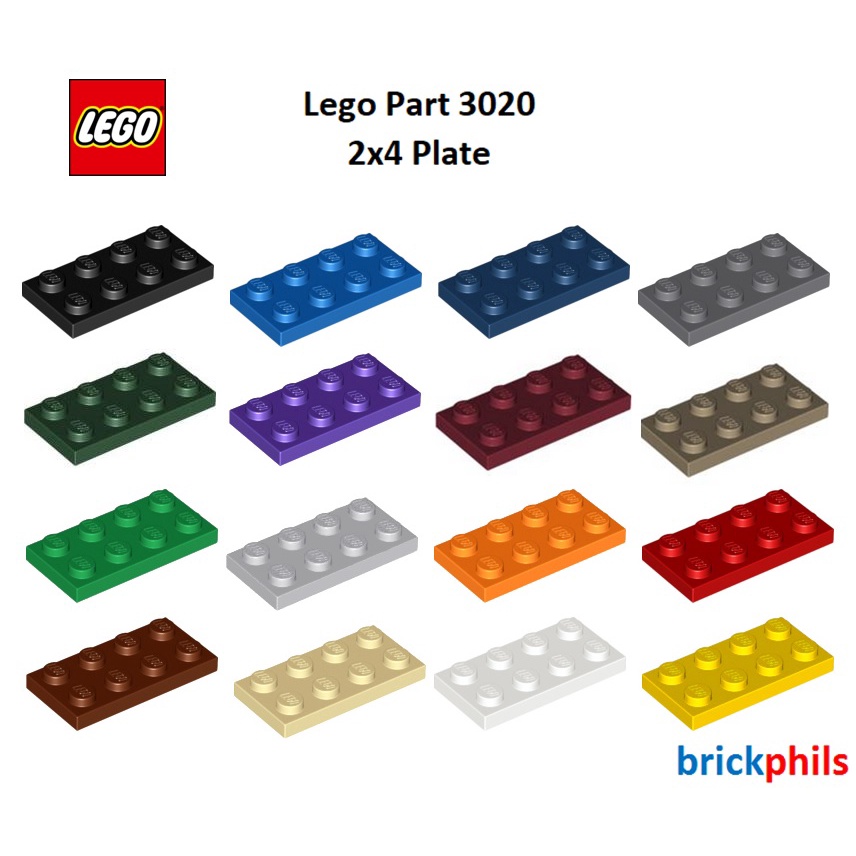 Lego Part 3020 2x4 Plate (5pcs per Lot) | Shopee Philippines