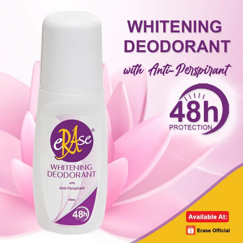 Erase Whitening Deodorant 40ml | Shopee Philippines