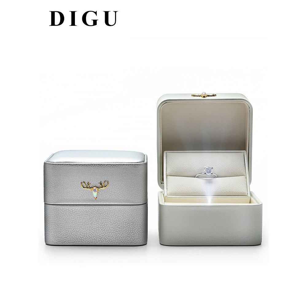 Ring Box with Light Proposal Creative Ring Box Pendant Necklace Box ...