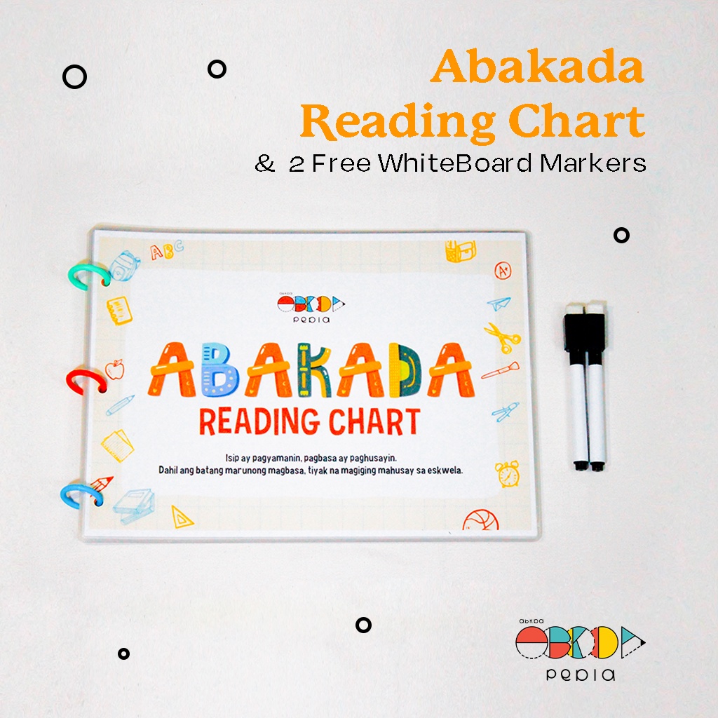 Laminated Abakada Reading Book/Chart for Toddlers/Preschoolers ...