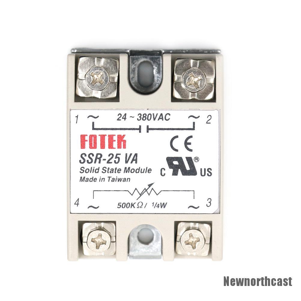 Ssr-25va ac 24-380v 25a solid state relay for pid temperature controller | BeeCost
