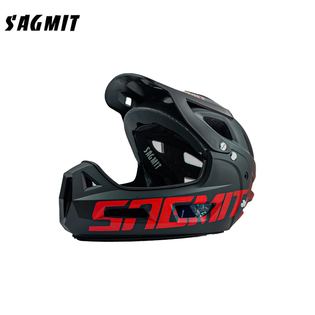 BKAT SAGMIT RSPRO Full Face Cycling Helmet w/ Detachable Chin Guard ...