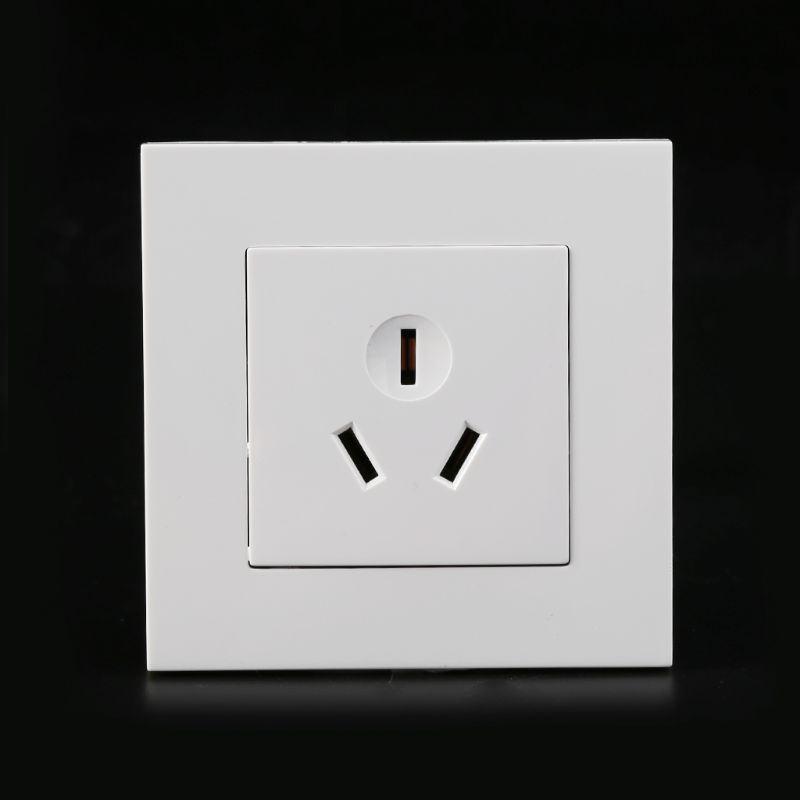 Wall Socket 86 Type 16A Power Outlet With 3 Holes White PC Panel ...