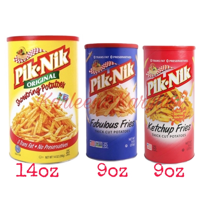 Pik Nik Original 396g Real Potato Chips 255g Fabulous Fries Shopee Philippines